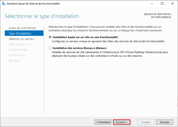 Mise en place d'Active Directory - Windows Server 2022